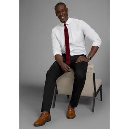 MAN'S WORLD Man's World Herren Krawatte in klassischen Farben & Slim-Breite - neue Farben bordeaux & petrol rot Einheitsgr&ouml;&szlig;e