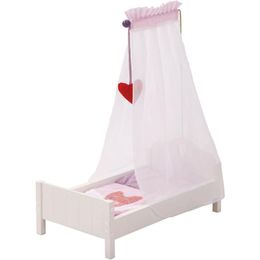Roba Puppenbett &raquo;Fienchen&laquo; mit Himmel rosa Einheitsgr&ouml;&szlig;e Puppenbett