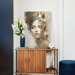 Reinders Leinwandbild &raquo;Chique Gold&laquo; gold Leinwand B/H/T: 50cm x 70cm x 2,5cm