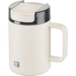 Zwilling Thermobecher &raquo;Thermo Plus&laquo; Edelstahl, Doppelwandig, To-Go, Auslaufsicher beige Edelstahl 13,5cm, 380ml, 1