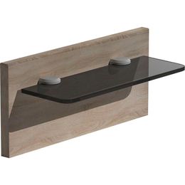 Wiemann Ablageelement &raquo;Meran&laquo; wahlweise mit LED-Beleuchtung beige Glas, Holzwerkstoff B/H/T: 40cm x 20cm x 12cm, Ohne LED-Beleuchtung