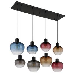 NOWA Pendelleuchte &raquo;TOY&laquo; E27 1 Stk. H&auml;ngeleuchte, H&auml;ngeleuchte, Wohnzimmer, Esstisch schwarz 8, &Oslash; 24cm H: 120cm, 1 Stk.