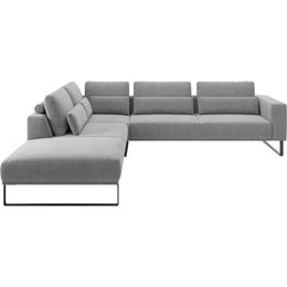 Musterring Ecksofa &raquo;JUSTB! PM100, stilvoller Lounge-Komfort von &laquo; Kollektion Bettina Zimmermann, optionaler Sitzvorzug & Fu&szlig;-Auswahl grau 100% Polyester B/H/T: 
