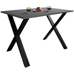 Vcm Premium Holz Esstisch H. 76 x B. 110 x T. 50 cm K&uuml;chentisch Speisetisch Tisch Xona X