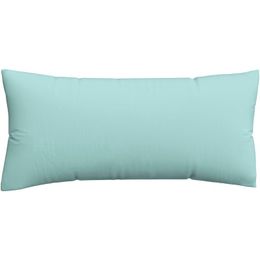 Schlafgut Kissenbezug &raquo;Premium Kissenbezug Woven Satin (1 St)&laquo; Ton-in-Ton Rei&szlig;verschluss, Fadendichte von 300tc, Uni, OEKO Tex blau Mako-Satin, Obermaterial: 
