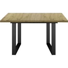 M&auml;usbacher Esstisch &raquo;Lino&laquo; Metallgestell in U-Form, ausziehbar 160 auf 210 cm braun B/H/T: 73cm x 90cm