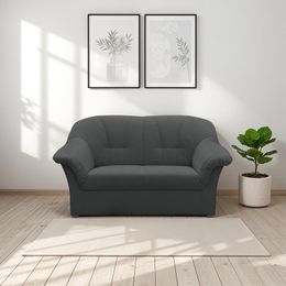 DOMO collection 2-Sitzer &raquo;Pegnitz, zeitlos, elegante Armlehnen, komfortabel, Breite 155cm&laquo; grau 100% Polyester B/H/T: 155cm x 82cm x 82cm, Luxus- 