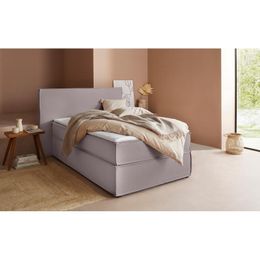 LeGer Home by Lena Gercke Boxspringbett &raquo;Yuma&laquo; incl. Topper, in 4 Breiten, 3 Matratzenarten und je 2 H&auml;rtegraden grau 100% Polyester Liegefl&auml;che B/L: 