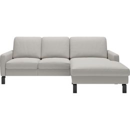 Home Affaire Ecksofa &raquo;Lecce, L-Form, Federkernpolsterung, Breite 224 cm&laquo; inkl. saugroboterfreundliche H&ouml;he & schmale Armlehnen beige 100% Leder B/H/T: