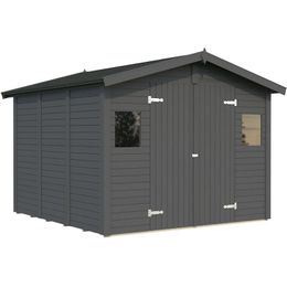 Palmako Ger&auml;tehaus &raquo;Dan&laquo; grau Massivholz Einheitsgr&ouml;&szlig;e