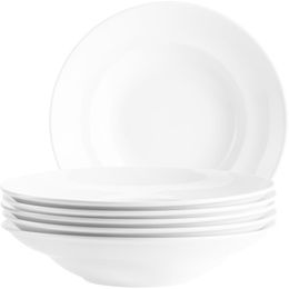 M&auml;ser M&Auml;SER Pastateller &raquo;BARCA, Pastateller Set, Porzellan&laquo; Teller Set wei&szlig; Porzellan 26,8cm