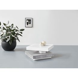OTTO home Couchtisch &raquo;BEN&laquo; mit drehbarer Platte grau B/H/T: 67cm x 35cm x 67cm
