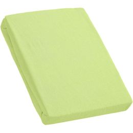 Kum Spannbettlaken &raquo;Frottee Spannbetttuch&laquo; bis ca. 30 cm Matratzenh&ouml;he, weich & kuschelig gr&uuml;n Frottee, Obermaterial: 100% Polyester B/L: 200cm, 1 Stk