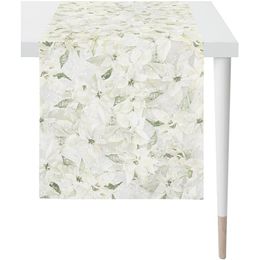 Apelt Tischl&auml;ufer &raquo;3614 Winterwelt, Weihnachtsdeko, Weihnachten&laquo; Digitaldruck gr&uuml;n Baumwolle, Polyester B/L: 48cm x 140cm, 1 Stk., rechteckig