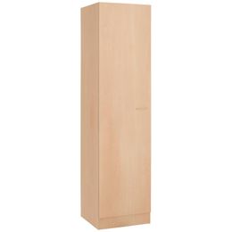 KOCHSTATION Mehrzweckschrank &raquo;KS-Elster&laquo; Breite 50 cm braun Holzwerkstoff buchefarben, B/H/T: 50cm x 200cm x 50cm, T&uuml;ren: 1 Stk.