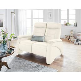 exxpo - sofa fashion 2-Sitzer &raquo;Ascoli, Kinosofa mit hohem Sitzkomfort, bequeme Armlehnen&laquo; hoher R&uuml;cken, inkl. Relaxfunktion wei&szlig; NaturLEDER (echtes 