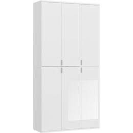 Home Affaire Garderoben-Set &raquo;Trondheim, 91 cm, best. aus 2 Schr&auml;nken, 6 T&uuml;ren, 15 F&auml;cher&laquo; Set, 2 Stk. tlg. wei&szlig; B/H/T: 91cmcm x 193cmcm x 34cmcm