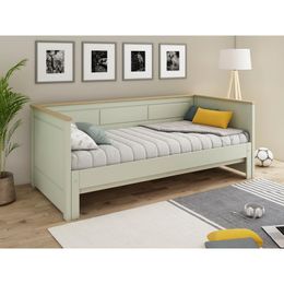 OTTO home Funktionsbett &raquo;" ERIK " Daybed, G&auml;stebett, Kinderbett, Massivholz (Kiefer)&laquo; stilvolle Kassetten - Fr&auml;sung, 90x200cm ausziehbar auf 180x200cm