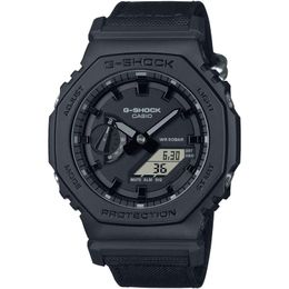 Casio G-Shock Herren Casio G-SHOCK Chronograph Quarzuhr, Armbanduhr,Herrenuhr,digital, bis 20bar wasserd.Resinarmband schwarz Einheitsgr&ouml;&szlig;e