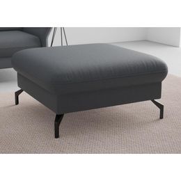 Sit & More sit&more Hocker &raquo;Fashion&laquo; inklusive Federkern, mit hochwertigen, schwarzen Metallf&uuml;&szlig;en grau B/H/T: 89cm x 45cm x 89cm, Soft clean,mit Federkern