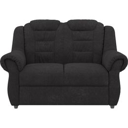 OTTO home 2-Sitzer &raquo;Boston&laquo; Sofa mit hoher R&uuml;ckenlehne schwarz 100% Polyester B/H/T: 145cm x 102cm x 101cm, Struktur soft
