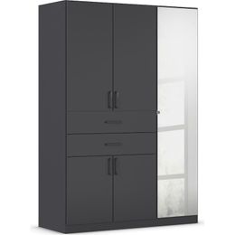Rauch Dreht&uuml;renschrank &raquo;Maika&laquo; mit Spiegel, 2 Schubladen, in verschiedenen Breiten, H&ouml;hen und Farben grau Holzwerkstoff B/H/T: 136cm x 197cm x 54cm