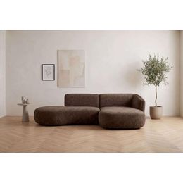 Home Affaire Ecksofa &raquo;OSTRUP Rundsofa, L-Form, Naturt&ouml;ne, Boucle oder Chenille&laquo; Breite 278 cm, organische Form mit sanften Rundungen 100% Polyester B/