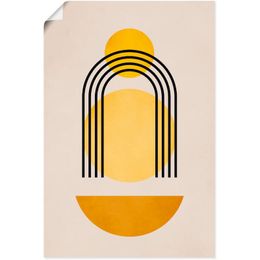 Artland Wandbild &raquo;Geometrica Nr. 5&laquo; Muster 1 Stk. tlg. als Leinwandbild, Poster in verschied. Gr&ouml;&szlig;en beige B/H/T: 80cm x 120cm, Poster Muster Hochformat, 1 