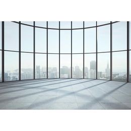 ARCHITECTS PAPER Fototapete &raquo;Loft View&laquo; Vlies, Wand, Schr&auml;ge blau Vlies B/L: 4m x 2,7m