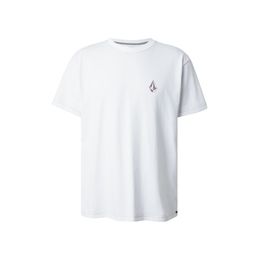 Volcom T-Shirt 'Skidder' Herren Gr&ouml;&szlig;e M rostbraun / wei&szlig;