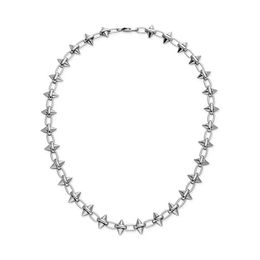 Liebeskind Berlin Damen Gliederkette &raquo;Spikes&laquo; silber Edelstahl, L: 50 B: 12mm