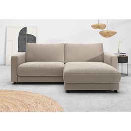 Home Affaire Ecksofa &raquo;Ecksofa Jiro, L-Form, gro&szlig;e Sitztiefe, Breite 226 cm&laquo; lose Sitz- & R&uuml;ckenkissen, weicher Polsteraufbau, komfortabel & modern 85%