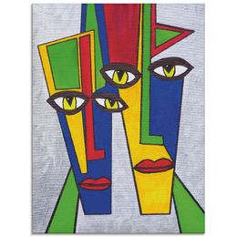 Artland Glasbild &raquo;Portrait&laquo; Muster 1 Stk. tlg. in verschiedenen Gr&ouml;&szlig;en bunt B/H/T: 45cm x 60cm, Glasbild Muster Hochformat, 1 Stk.
