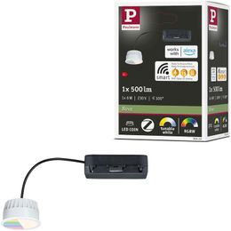 Paulmann LED Einbauleuchte &raquo;LED Modul Einbauleuchte RGBW Coin 50mm Satin&laquo; LED-Modul 1 Stk. Tageslichtwei&szlig; Memoryfunktion, Dimmer, Smart Home wei&szlig; 1, &Oslash; 5cm H: 