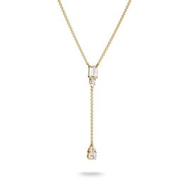 Thomas Sabo Damen Thomas Sabo Y-Kette &raquo;Bold Elegance Y-Kette mit Zirkonia&laquo; mit Zirkonia (synth.) gold 50, Silber 925 (recycelt)