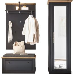 OTTO home Garderoben-Set &raquo;Westminster, Garderobe im Landhausstil, Komplettset mit viel Stauraum&laquo; 3 Stk. tlg. grau B/H/T: 178cmcm x 203cmcm x 45cmcm