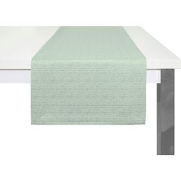 WIRTH Tischl&auml;ufer &raquo;Berwick&laquo; gr&uuml;n Baumwolle, Polyester B/L: 150cm x 40cm, 1 Stk.