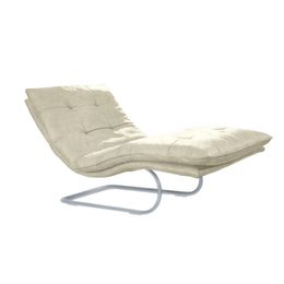W.Schillig Relaxliege &raquo;daily dreams&laquo; in Waffelkissen-Optik, wahlweise mit Motor, silber matt, in 2 Breiten beige Stoff S37 (100% Polyester) B/H/T: 