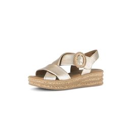 Gabor Plateau Sandalen in gold | Gr.: 44