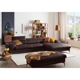 W.Schillig Ecksofa &raquo;piedroo, Designsofa mit tollem Sitzkomfort, bequem und elegant, L-Form&laquo; Kopfteilverstellung, wahlweise mit Sitztiefenverstellung, 
