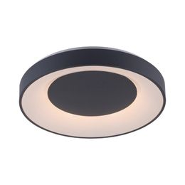 JUST LIGHT Deckenleuchte &raquo;Ls-ANIKA&laquo; LED-Board 1 Stk. warmwei&szlig; - kaltwei&szlig; RGB+tunable white, Infrarot inkl., Fernbedienung, Smarthome f&auml;hig grau 1, &Oslash; 