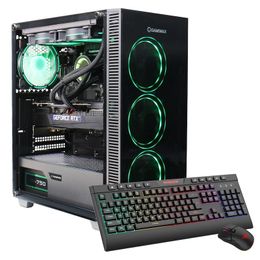 GAMEMAX Gaming-PC &raquo;Draco XD 7974 AMD Ryzen 5 7500F 16GB DDR5 1TB SSD RTX 5060&laquo; Windows 11, DDR5 RAM, Wasserk&uuml;hlung Wi-Fi 6 & Bluetooth 5.2, Gigabit 