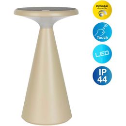 N&auml;ve n&auml;ve LED Tischleuchte &raquo;Palu&laquo; LED-Modul 1 Stk. Warmwei&szlig; Solar-/Akkubetrieb, Touch, Dimmbar, Memory, USB-C-Ladekabel, warmwei&szlig; beige 1, &Oslash; 11,5cm H: 20cm