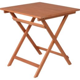Garden Pleasure Gartentisch &raquo;Klapptisch &raquo;PASADENA&laquo;&laquo; BxTxH: 70,5x70,5x74 cm, klappbar braun B/H/T: 70,5cm x 74cm x 70,5cm
