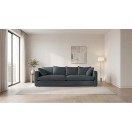 OTTO home Big-Sofa &raquo;Coray&laquo; extra weich und kuschelig, F&uuml;llung mit Federn und Daunen grau 100% PES B/H/T: 266cm x 80cm x 113cm, Cord