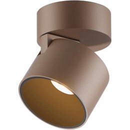 Neuhaus PURE LED Deckenleuchte &raquo;PURE Cup&laquo; LED-Board 1 Stk. Warmwei&szlig; Dimmf&auml;hig &uuml;ber separaten Tronicdimmer, dreh- & schwenkbar braun 1, &Oslash; 9,5cm H: 