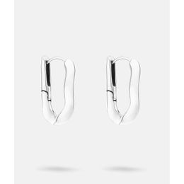 Liebeskind Berlin Damen Paar Creolen &raquo;Schmuck Geschenk Edelstahl Ohrringe The Melting Organic&laquo; silber Edelstahl
