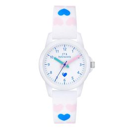 Cool Time Damen Cool Time Quarzuhr &raquo;CT x by Graziela&laquo; Armbanduhr, Silikonarmband, Kinderuhr, M&auml;dchen, analog wei&szlig; Einheitsgr&ouml;&szlig;e
