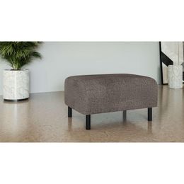 Home Affaire Polsterhocker &raquo;Glandine&laquo; braun 100% Polyester B/H/T: 70cm x 44cm x 50cm, Chenille-Struktur