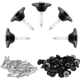 Windhager Hochbeet &raquo;Befestigungsn&auml;gel f&uuml;r Hochbeet Noppenfolie 100 Stk.&laquo; robuste Stahl Dichtn&auml;gel f&uuml;r Noppenbahn 3,5 x 30 mm schwarz Polypropylen, Stahl B/H/T: 